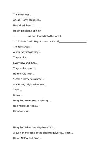 Narrative unit of work Harry Potter year 5 | Teaching Resources