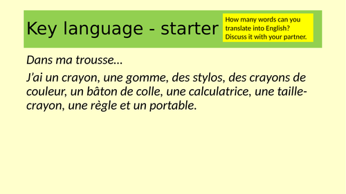 French primary lessons (Y3/ Y4) 17 lessons, including SoW | Teaching ...