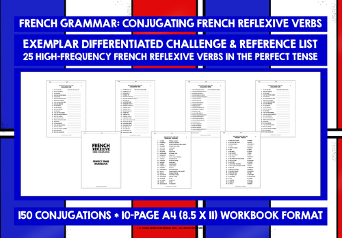 FRENCH REFLEXIVE VERBS PERFECT TENSE | Teaching Resources