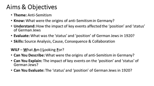 Origins of anti-Semitism in Germany in 1920 | Teaching Resources
