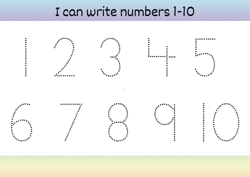 Number Trace Mats: 1-10, 11-20 | Teaching Resources