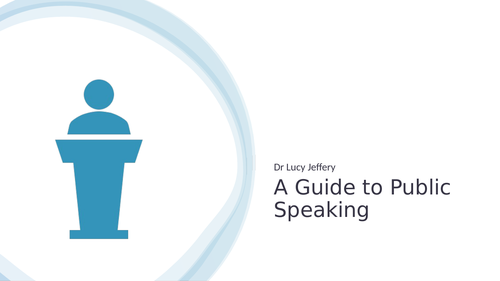 Public Speaking Teaching Resources