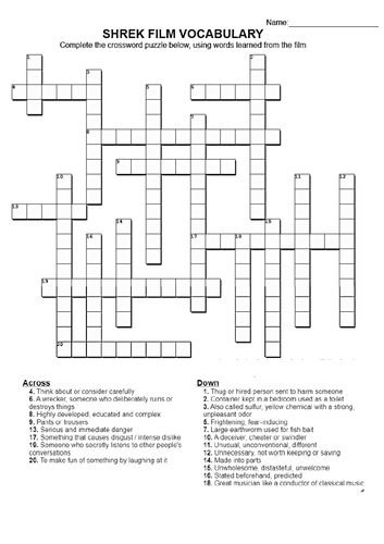 SHREK FILM STUDY UNIT | Teaching Resources