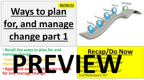 LO3 Plan for change, manage change and overcome barriers - CTEC Business Unit 15 Change ...