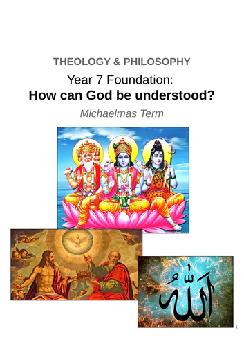 KS3 Introduction to God - Complete unit of work! | Teaching Resources