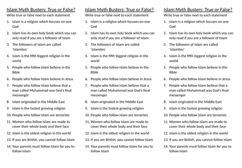 KS3 Islam - Complete unit of work! | Teaching Resources