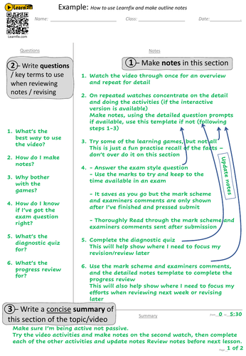 Video Tutorial with Notes Template - Innate & Specific Defences ...