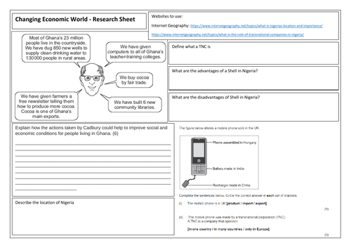 Nigeria Case Study - Home Learning - (KS4 - Key Stage 4) (GCSE) | Teaching Resources