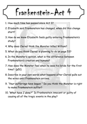 KS3 SOW - Phillip Pullman's Frankenstein | Teaching Resources