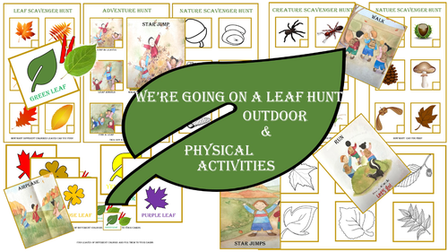 We're going on a leaf hunt activities | Teaching Resources