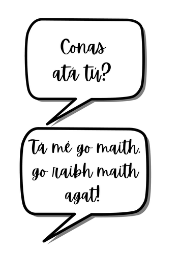 Irish Questions Display | Teaching Resources
