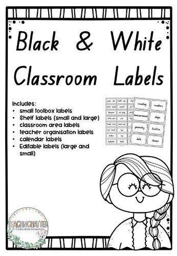 black-and-white-classroom-theme | Teaching Resources