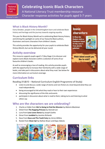 Celebrating Black History: book-based character response and research ...