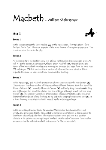 KS4 AQA GCSE SOW - Macbeth | Teaching Resources