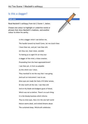KS4 AQA GCSE SOW - Macbeth | Teaching Resources