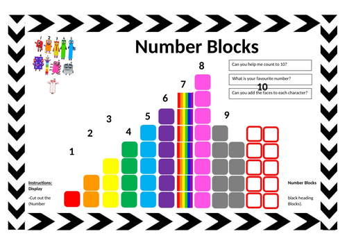 number blocks display | Teaching Resources
