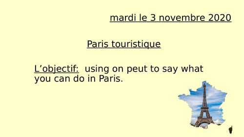 Studio 2 Unité 2 Paris touristique. | Teaching Resources