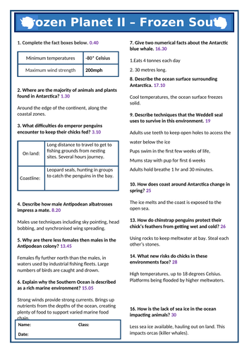 Frozen Planet 2 | Teaching Resources