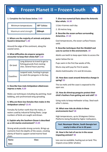 Frozen Planet 2 | Teaching Resources