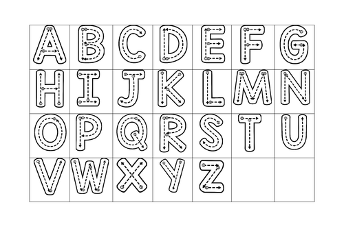 Letter Formation Handwriting Alphabet - Upper Case | Teaching Resources