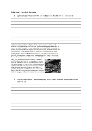 Edexcel GCSE Business Theme 1.5.1 Business Stakeholders | Teaching ... Edexcel GCSE Business Theme 1.5.1 Business Stakeholders | Teaching ...
