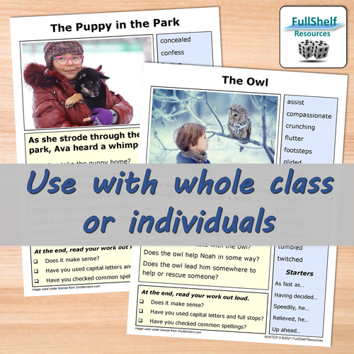 Winter Story Prompts Creative Writing | Teaching Resources