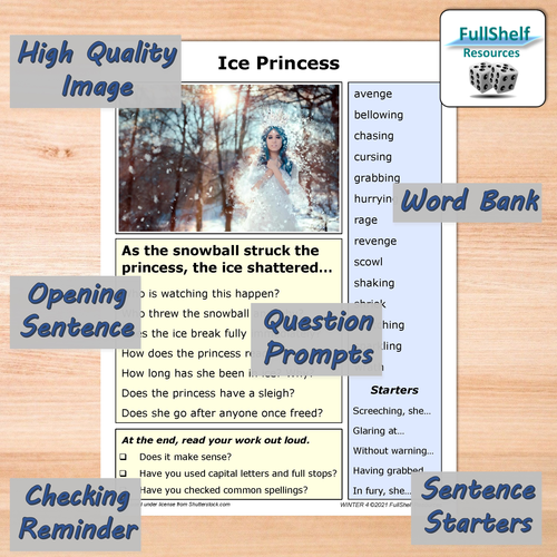 Winter Story Prompts Creative Writing | Teaching Resources