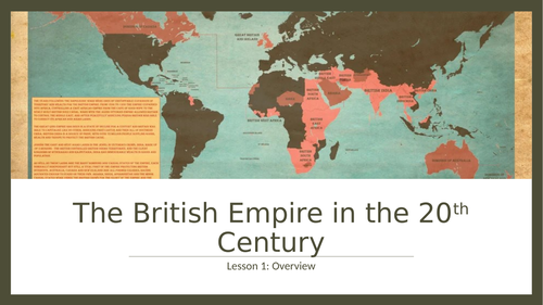 The British Empire in 1900 - India and Empire - 1 of 5 fully resourced ...