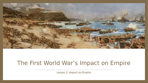 The First World War and Empire - India and Empire - 2 of 5 fully ...