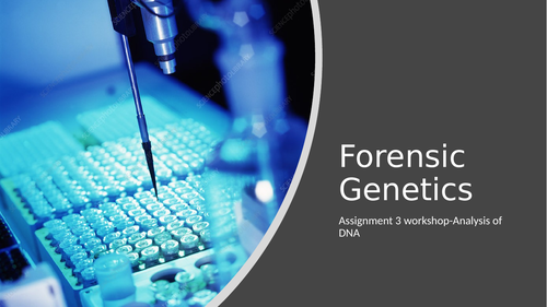 Forensic Genetics PowerPoints and Worksheets- learning aims a-d ...