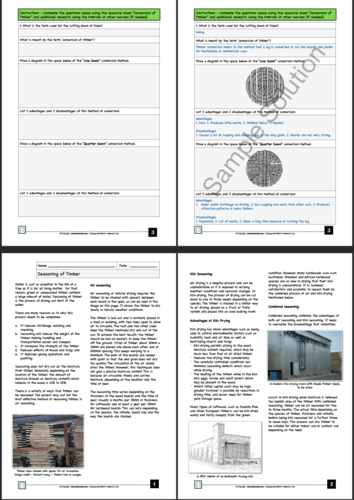 Woodwork Lessons for Busy Teachers Set 5 - "Production and Conversion ...