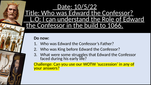KS4 Lesson: Edward the Confessor | Teaching Resources