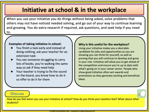 Using Initiative | Teaching Resources
