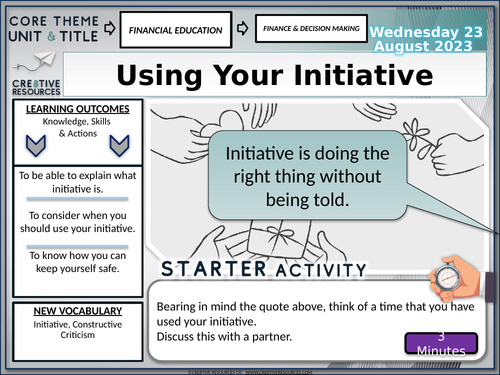 Using Initiative | Teaching Resources