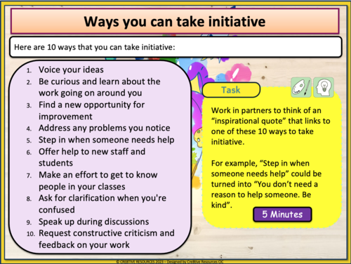 Using Initiative | Teaching Resources