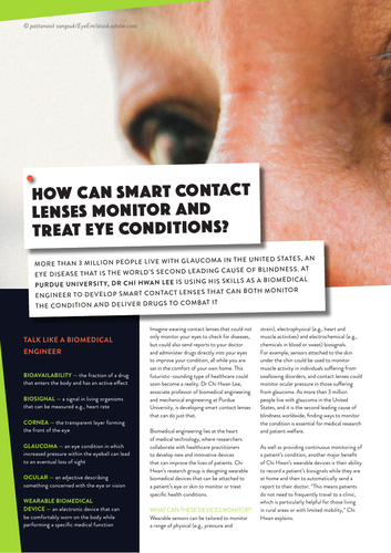 How can smart contact lenses monitor and treat eye conditions ...