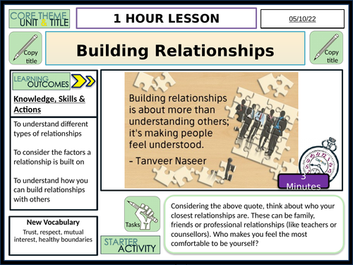 Building Relationships | Teaching Resources