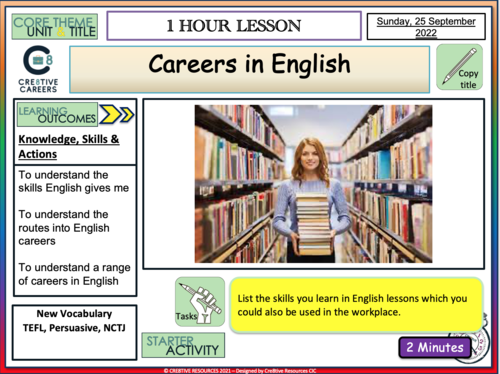 Careers in English | Teaching Resources