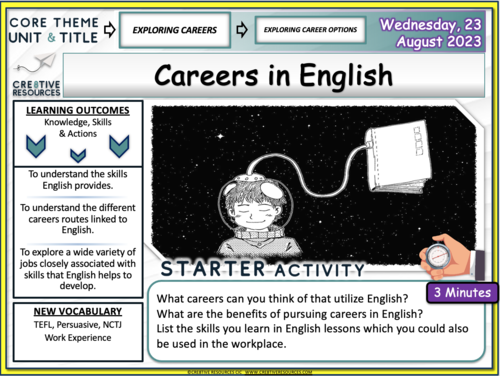 Careers in English | Teaching Resources