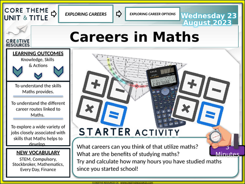 Careers in Maths | Teaching Resources