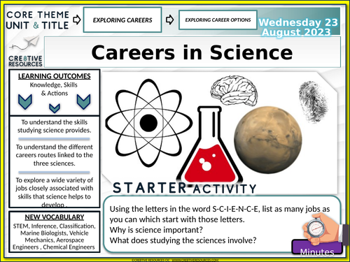 Careers in Science | Teaching Resources