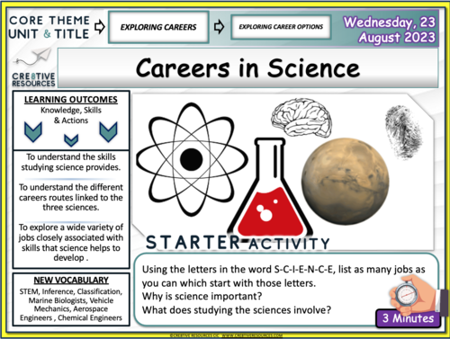 Careers in Science | Teaching Resources