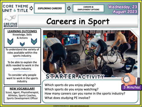 Careers linked to Sport | Teaching Resources