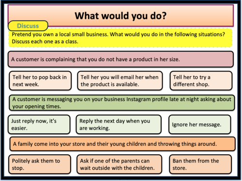 Exploring Customer Service | Teaching Resources