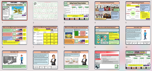 Personal Finance Decisions | Teaching Resources
