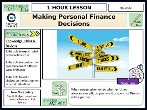 Personal Finance Decisions | Teaching Resources
