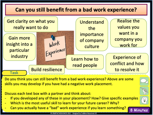 Careers Work Experience | Teaching Resources