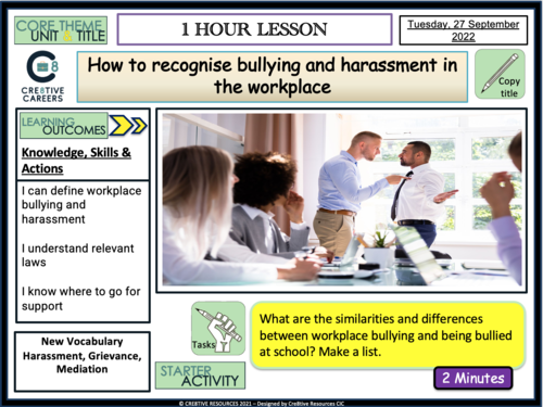 Bullying & Harassment in Workplace | Teaching Resources