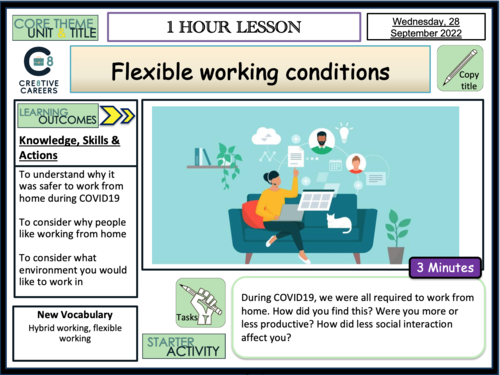Flexible Working - KS5 Careers | Teaching Resources