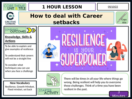 KS5 Careers - Career Setbacks | Teaching Resources